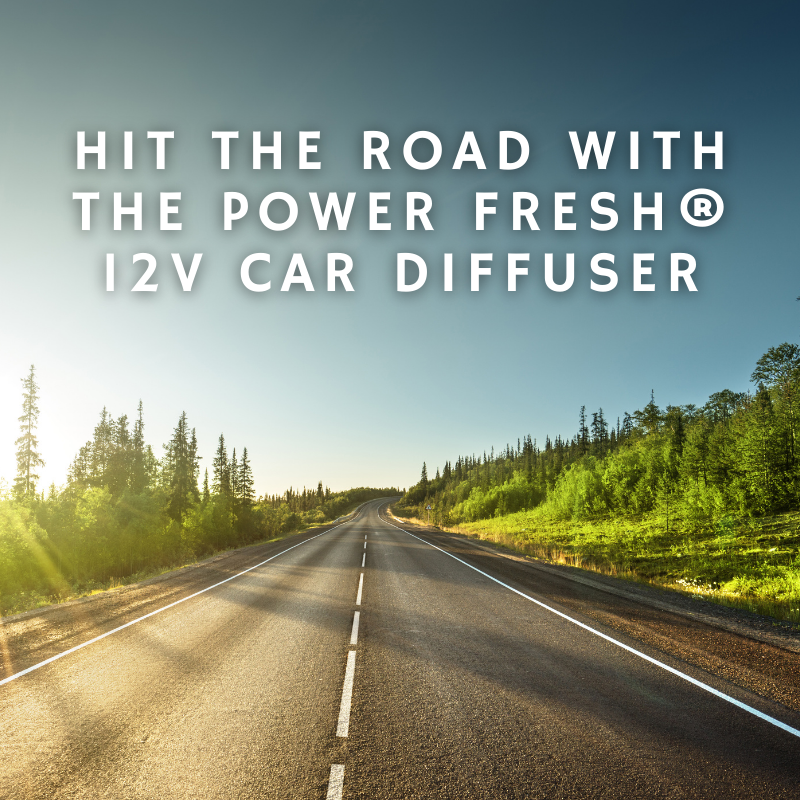 Hit the Road with the Power Fresh® 12V Car Diffuser – The Gift of Scent